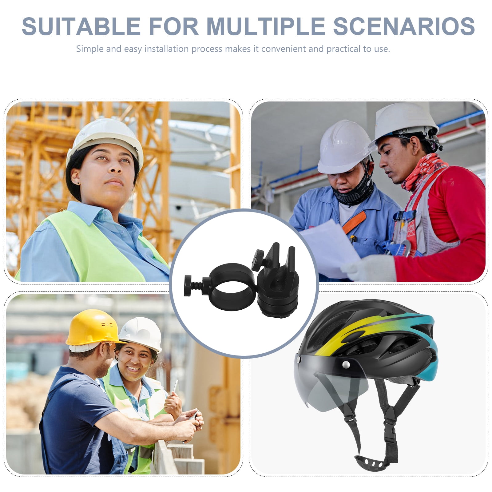 Clispeed Light Hard Hat Clip Replacement Headlamp Clip Hook Flashlight ...