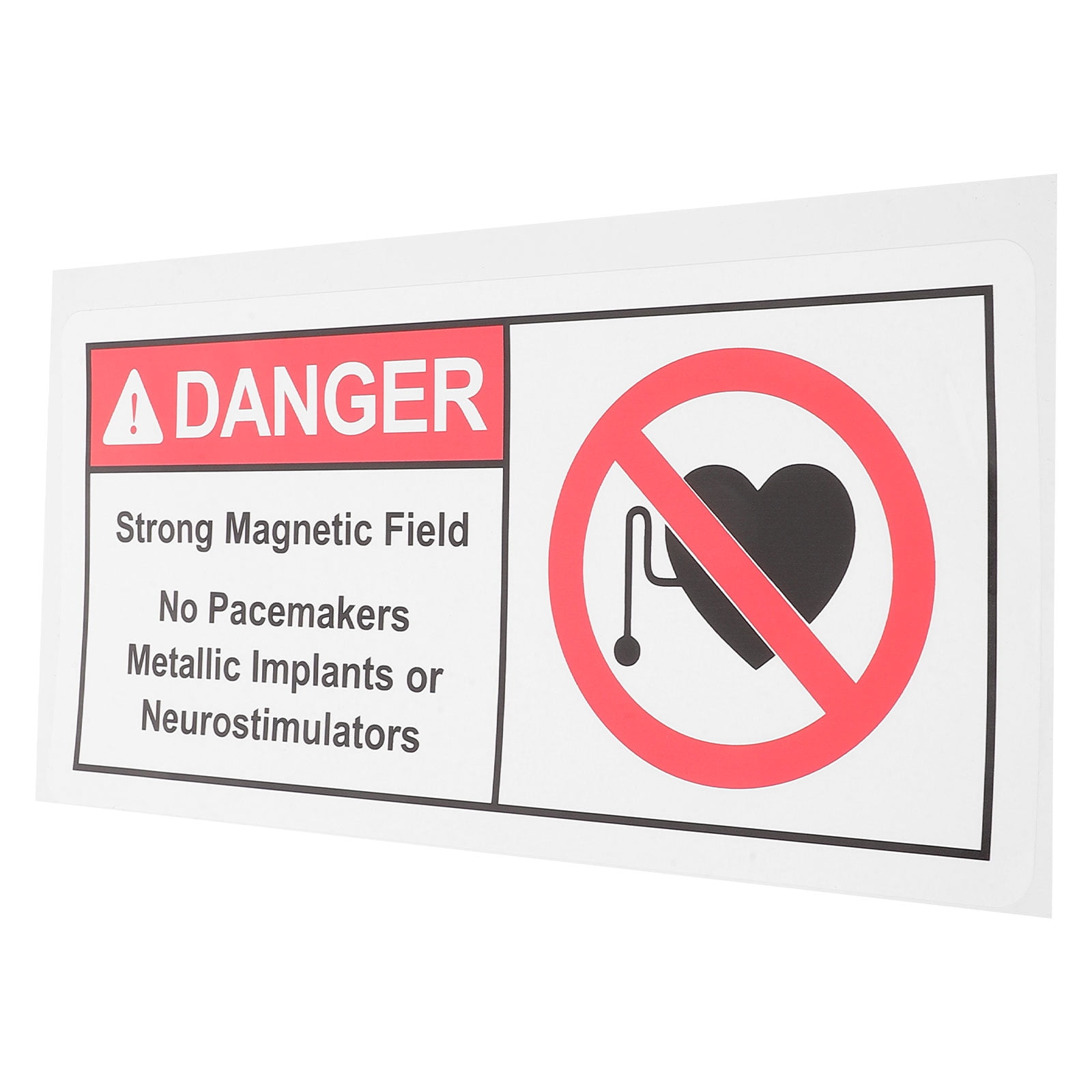 Clispeed Magnetic Field Signs No Warning Sticker Caution Decal For ...
