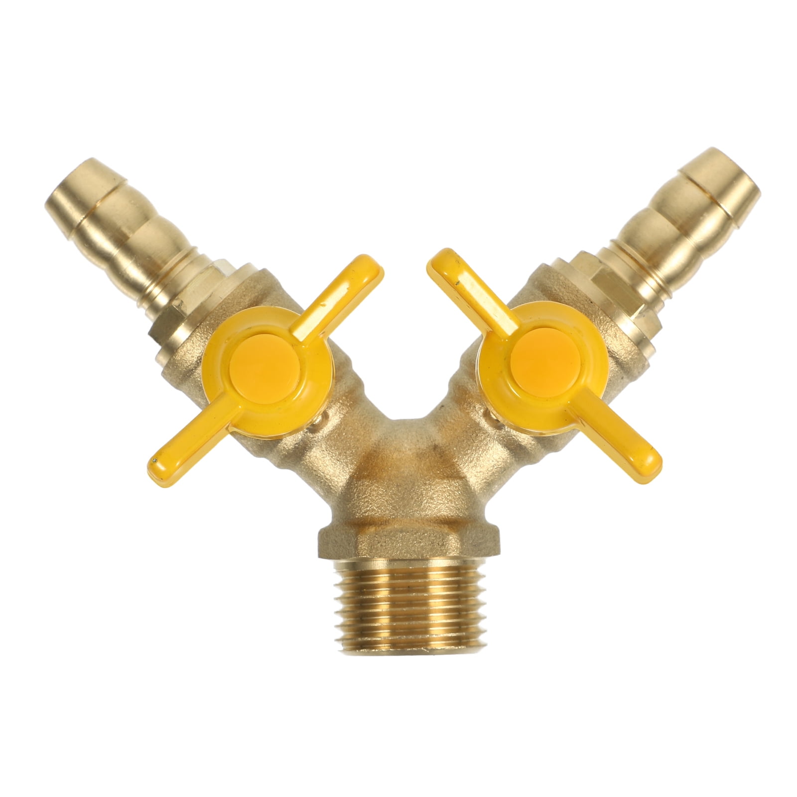 Clispeed Portable Hose Shut Off Valve Brass Golden 1Pack - Walmart.com