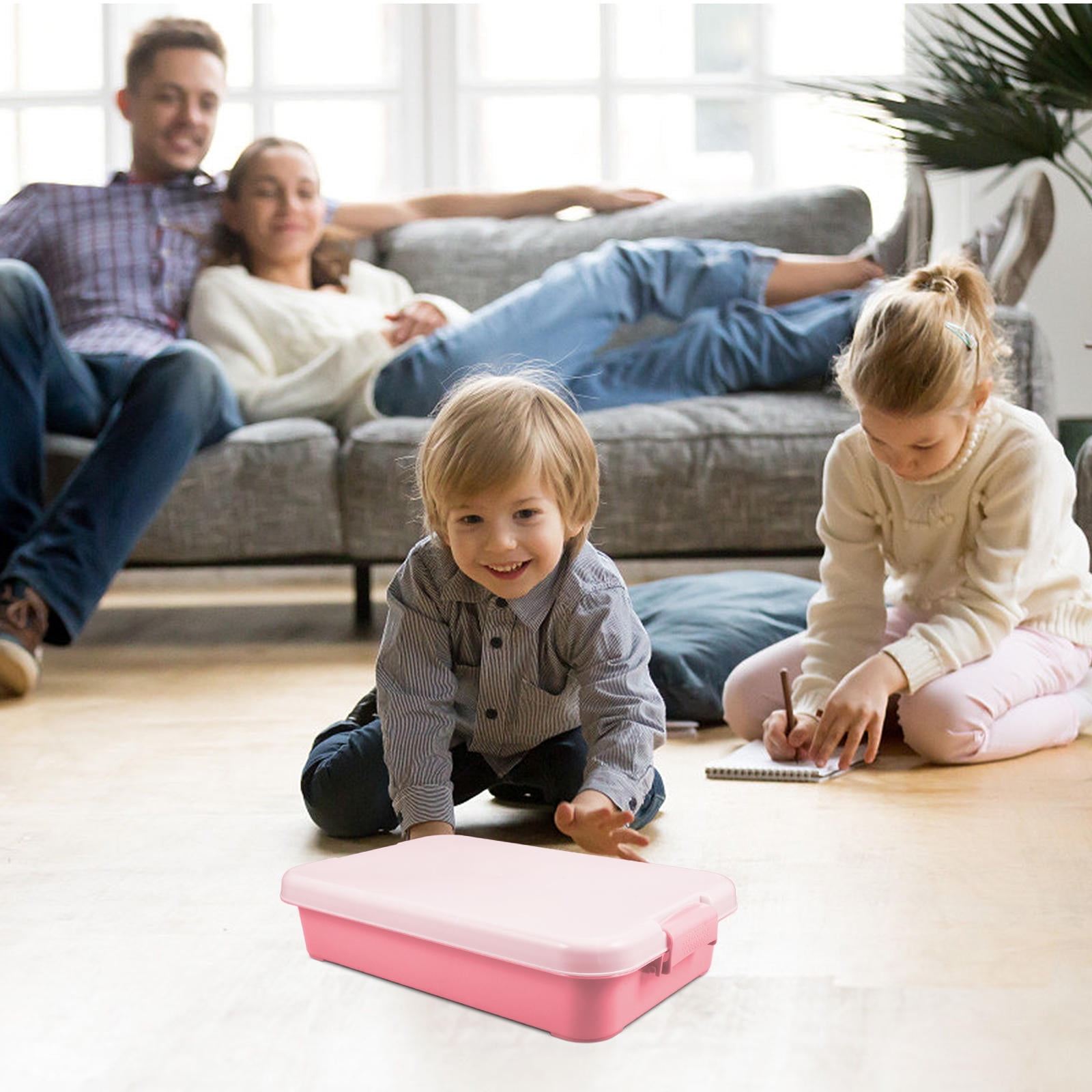 Clispeed Portable Sand Tray With Lid Outdoor Sandbox Storage Box For ...