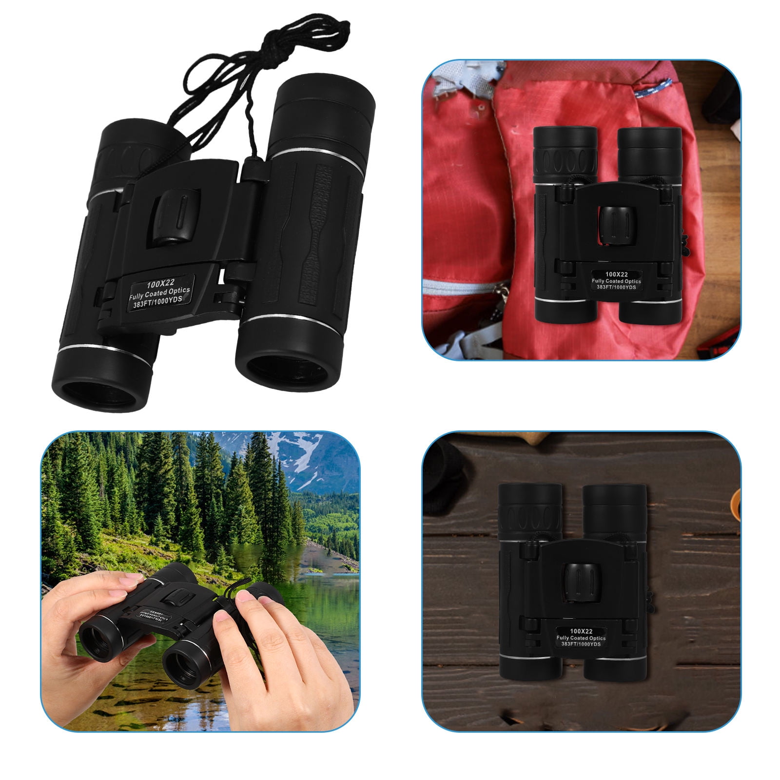Clispeed Adult Telescope Binocular Telescope Black 1Pack for Outdoor ...