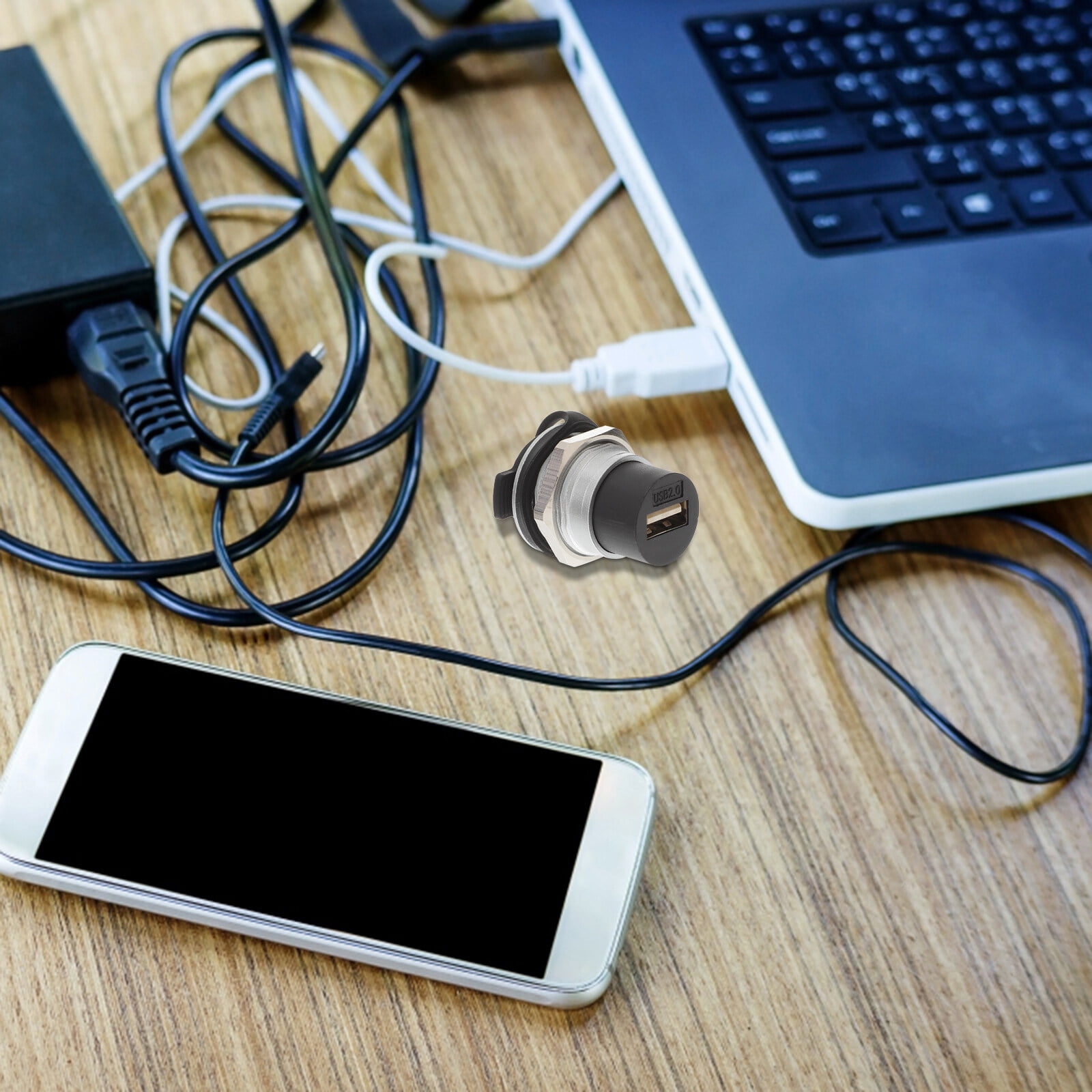 Clispeed USB Bulkhead Connector Industrial USB 2.0 Pass Through ...