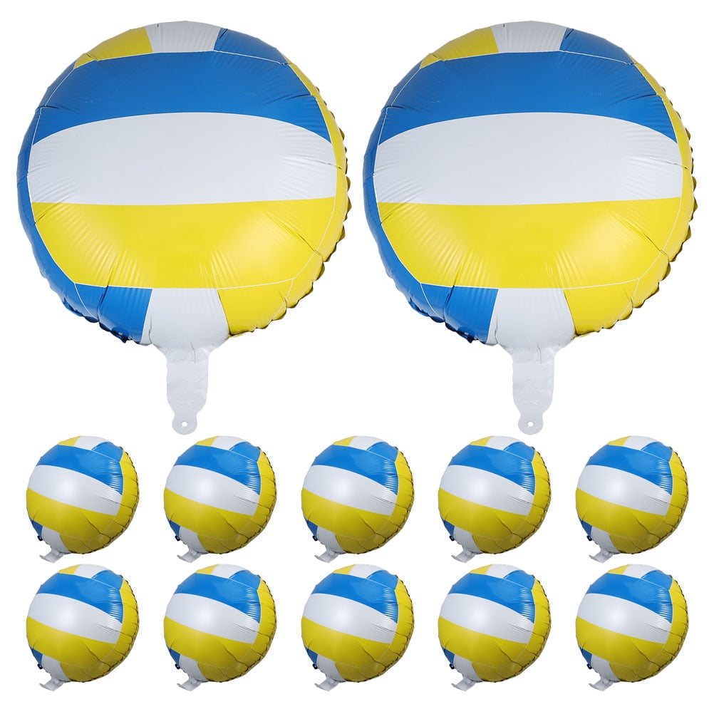 Clispeed Volleyball Party Decorations 18Inch Foil Balloons 12Pcs for ...