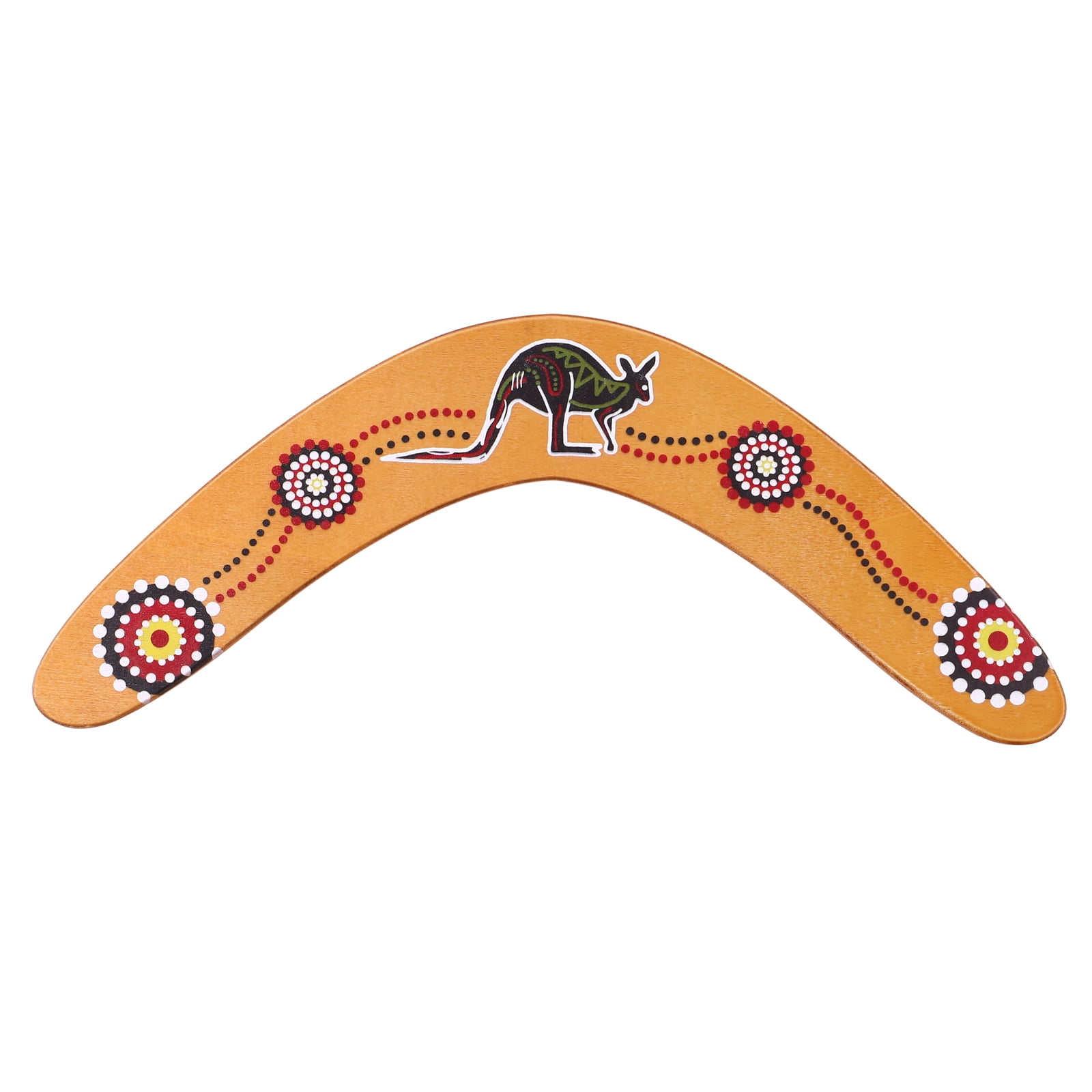 Clispeed Wooden Boomerang V Shaped Maneuver Outdoor Saucer Funny Flying ...