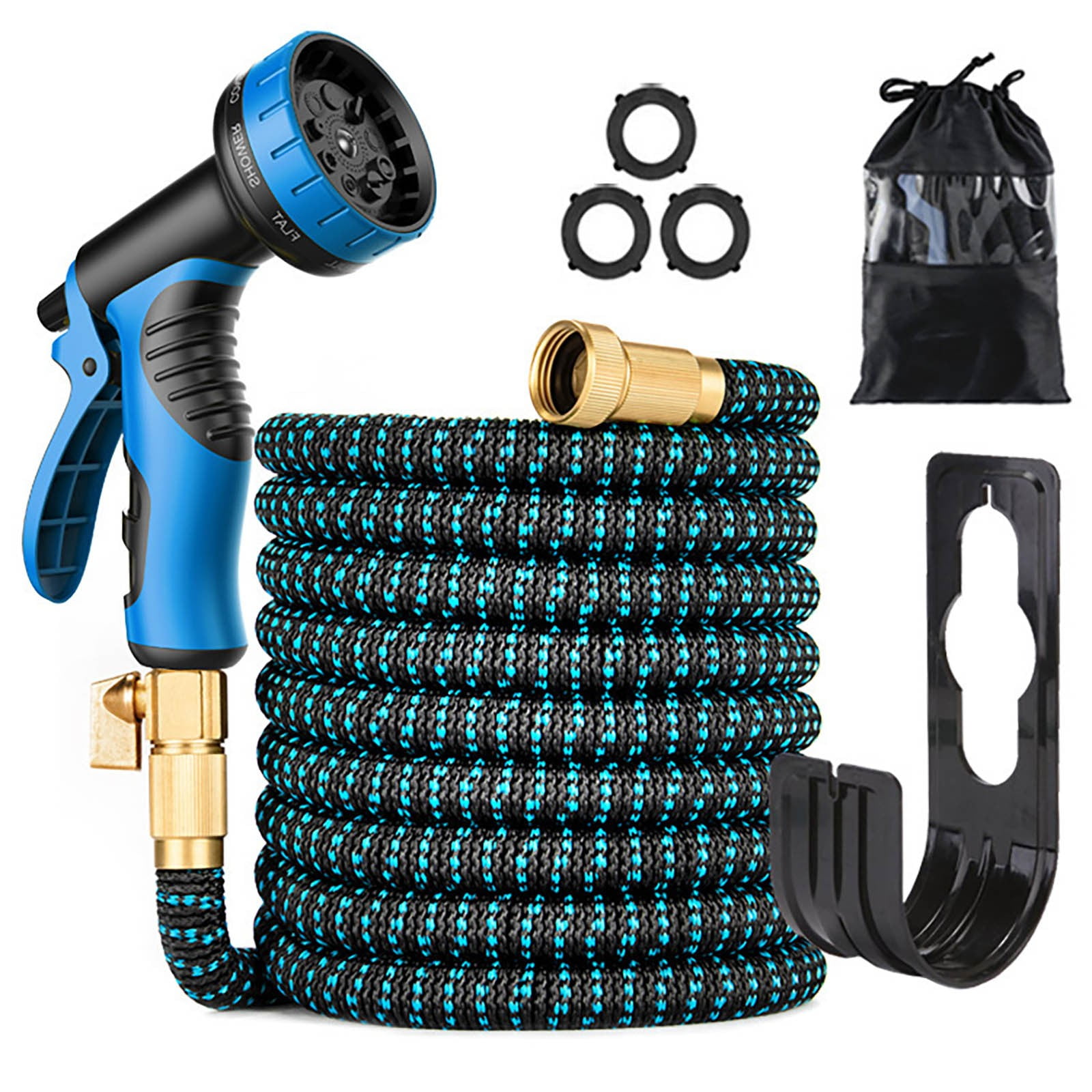 Clisyzdn Expandable Garden Hose - Lightweight No Kink 3750D Fabric - 9 ...