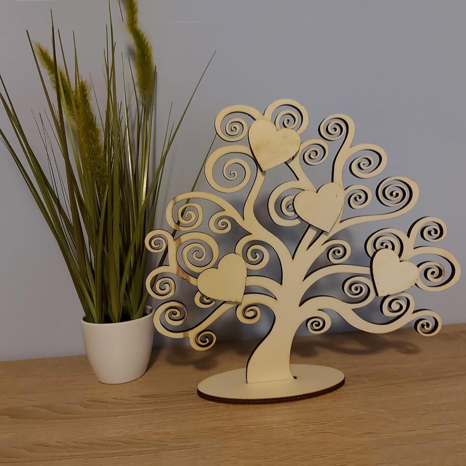 Cliths Personalized Wooden Family Tree Home Table Decor Gift for ...