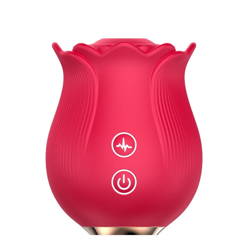 Clitoral Licking Tongue Rose Sex Toy Vibrator Stimulator For Women