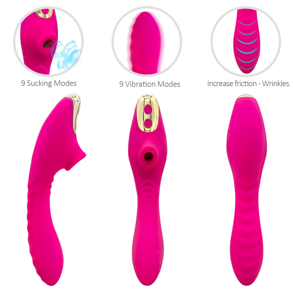Clitoral Sucking Vibrator 2 In 1 Usb Av Massage Stick Multi Frequency G