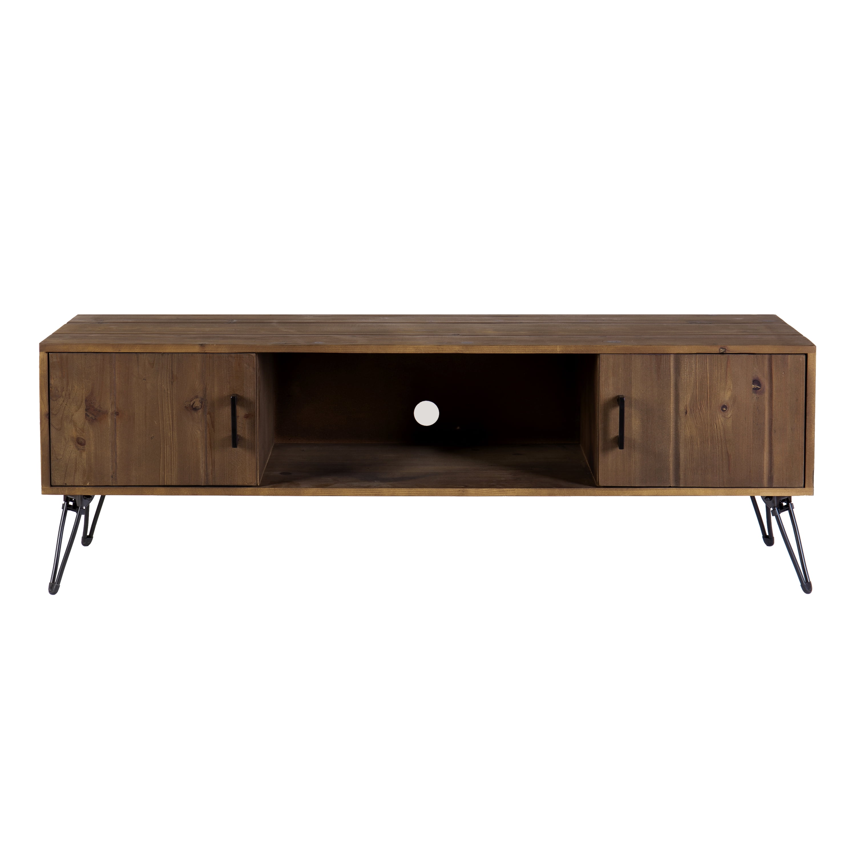 Clive 60 Inch Farmhouse TV Stand Media Console, Reclaimed Wood, Iron ...
