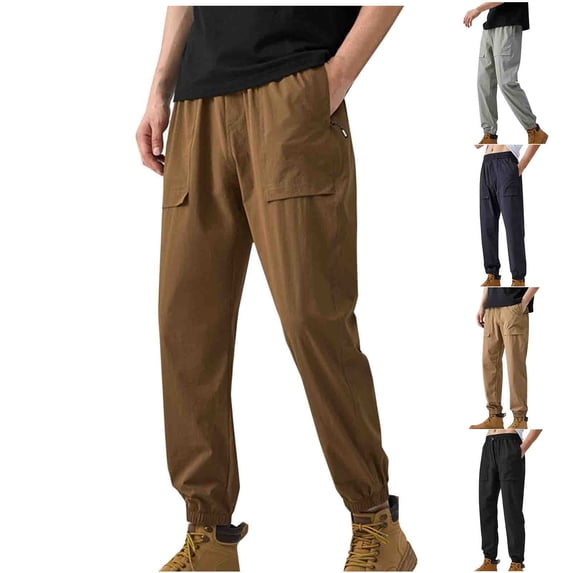Cllios Cargo Pants for Men Relaxed Fit Outdoor Athletic Trousers Work ...