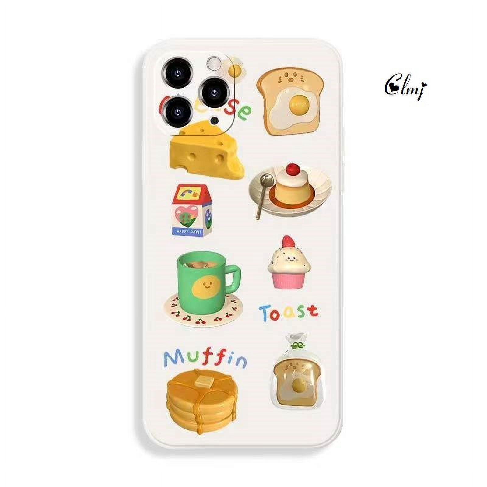 Clmj Cheesecake Bread Ice Cream Omelette Food Phone Case For iPhone 11 ...