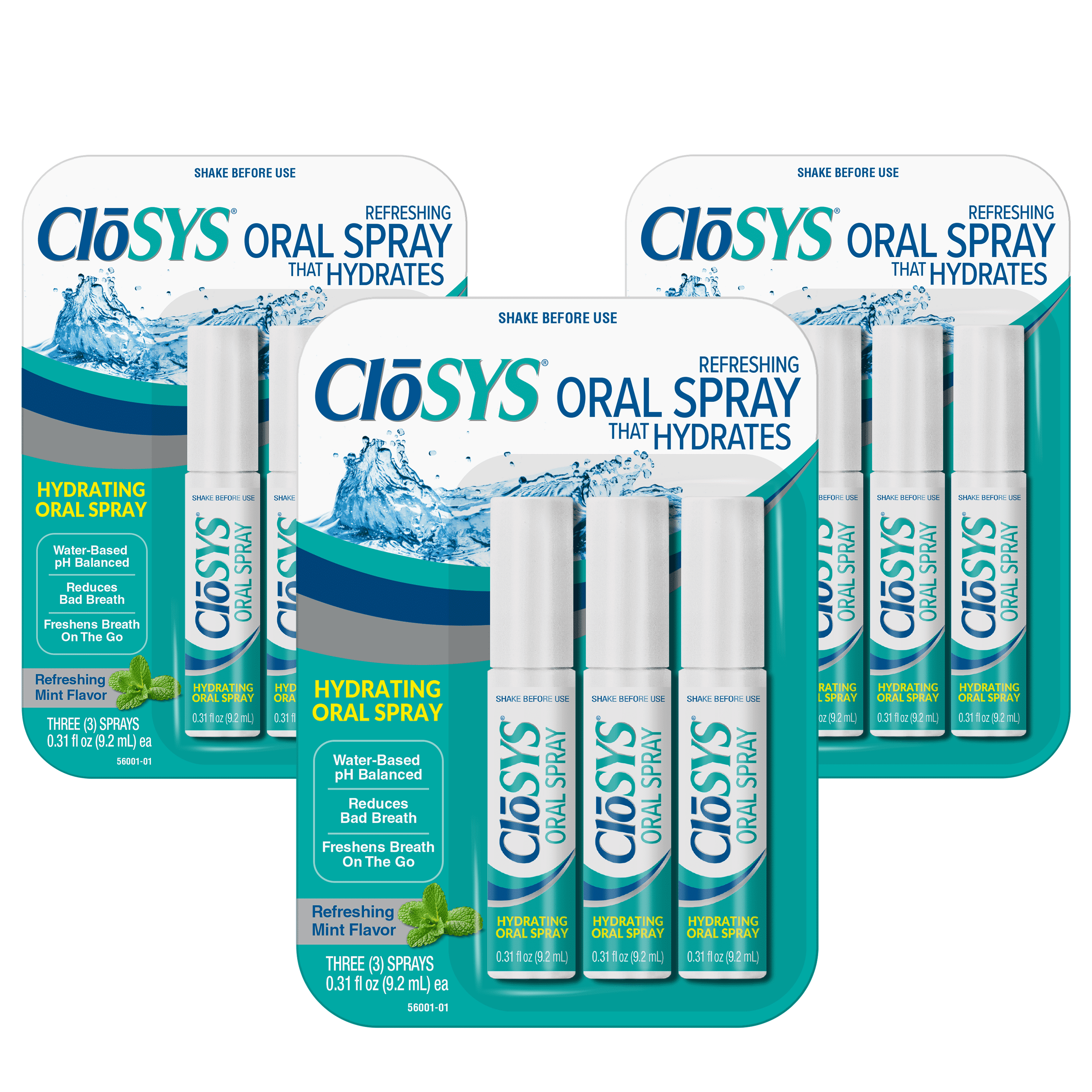 CloSYS Oral Breath Spray, Sugar Free Mouth Spray for Bad Breath, pH ...