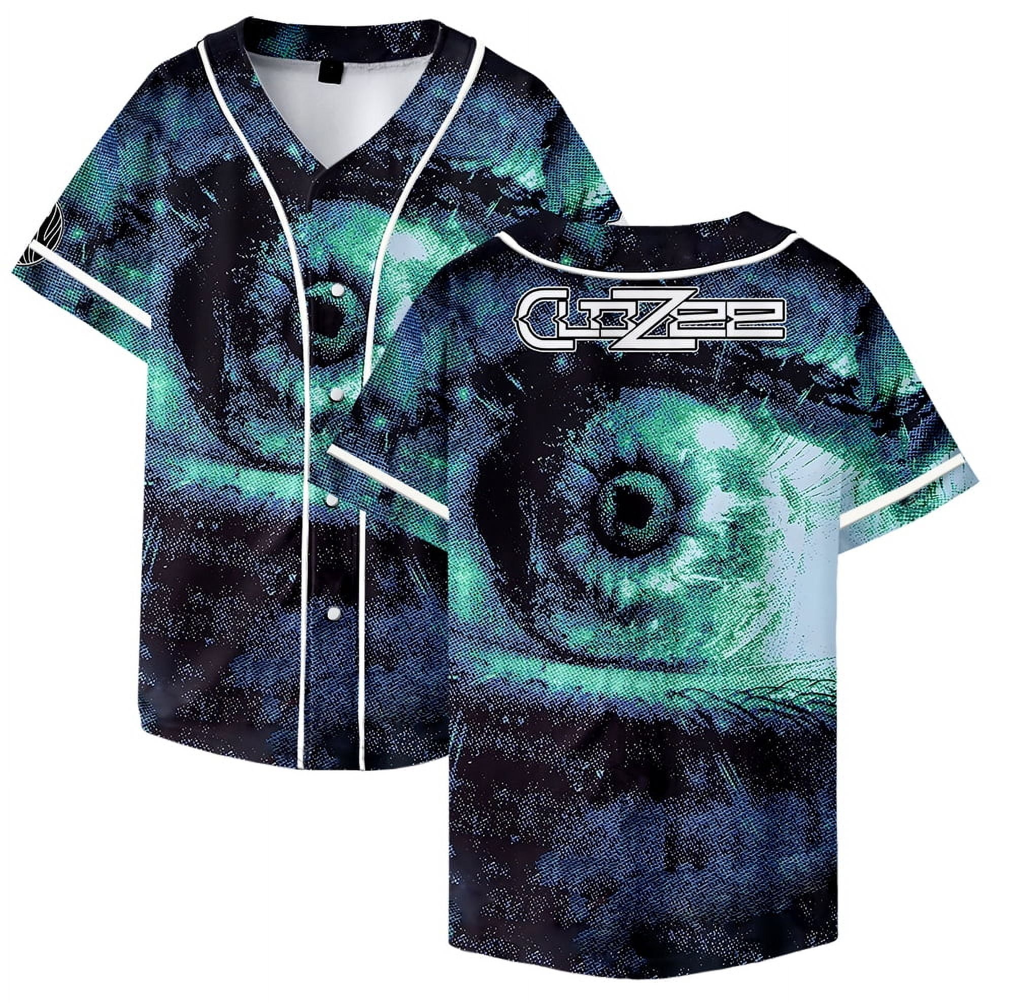 CloZee Jersey Merch Harajuku Thin button Baseball Uniform Men/Women ...