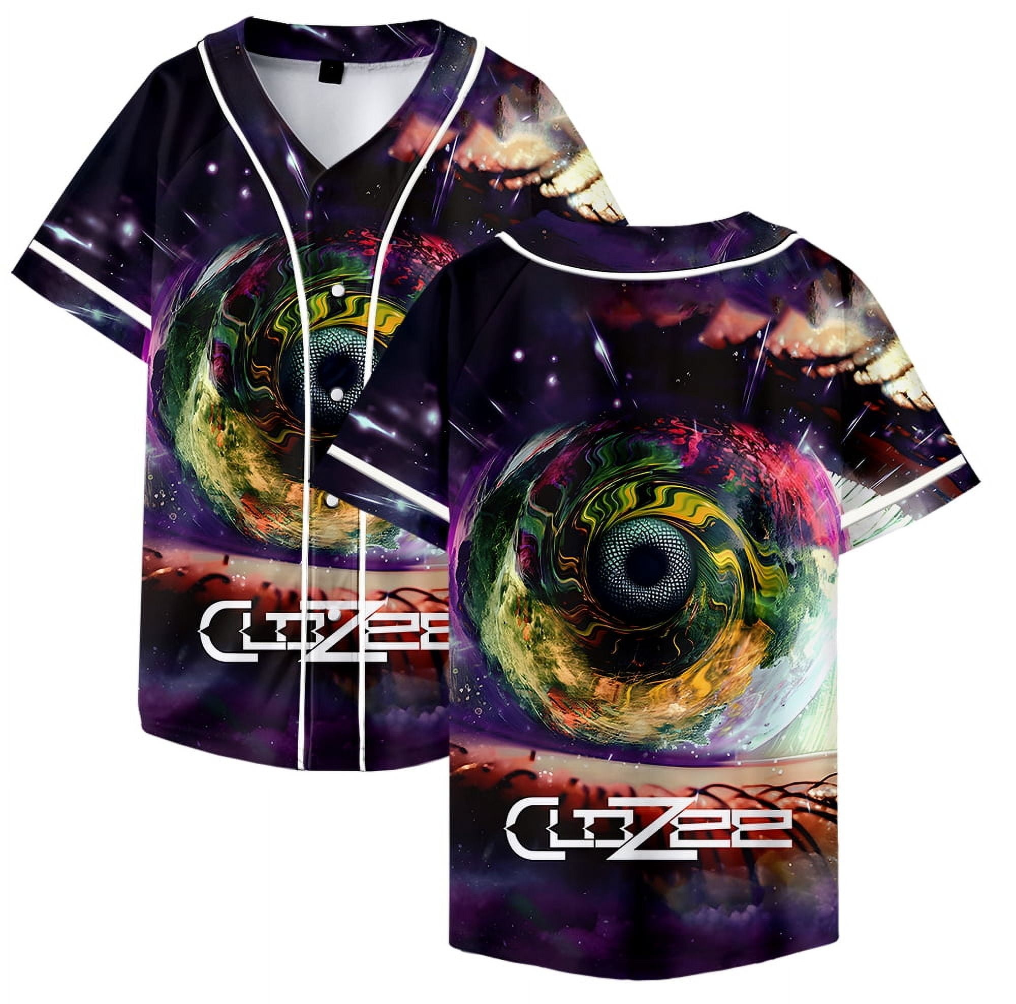 CloZee Jersey Merch Harajuku Thin button Baseball Uniform Men/Women ...