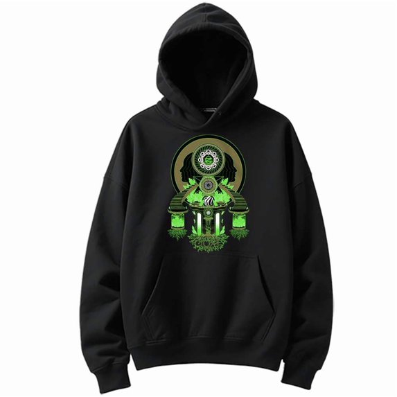 CloZee Merch Green Earth Crop Hoodie - Unisex Casual Long Sleeve ...