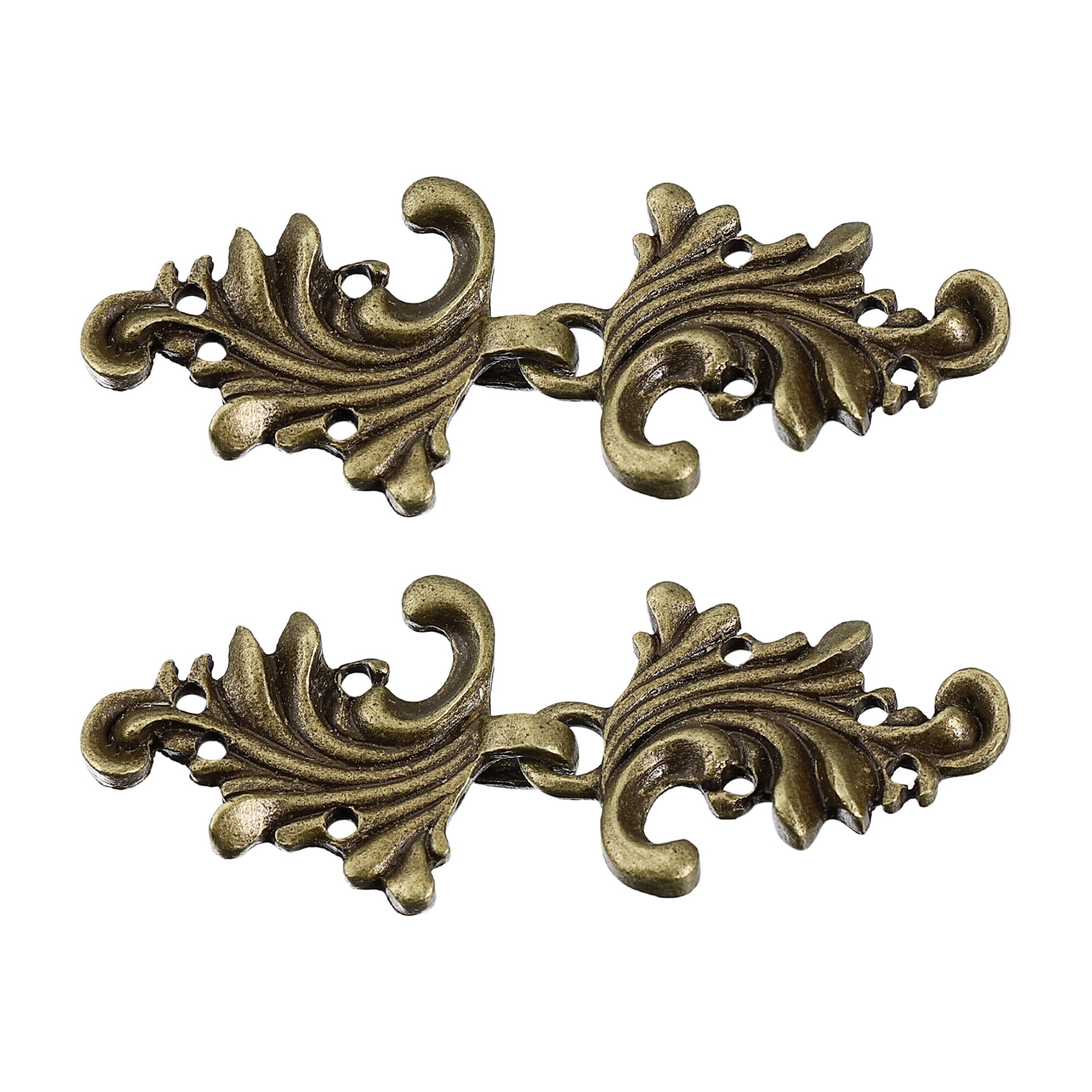 Cloak Clasp 2 Pairs Sew on Fasteners Hooks and Eyes Clasps(Bronze ...