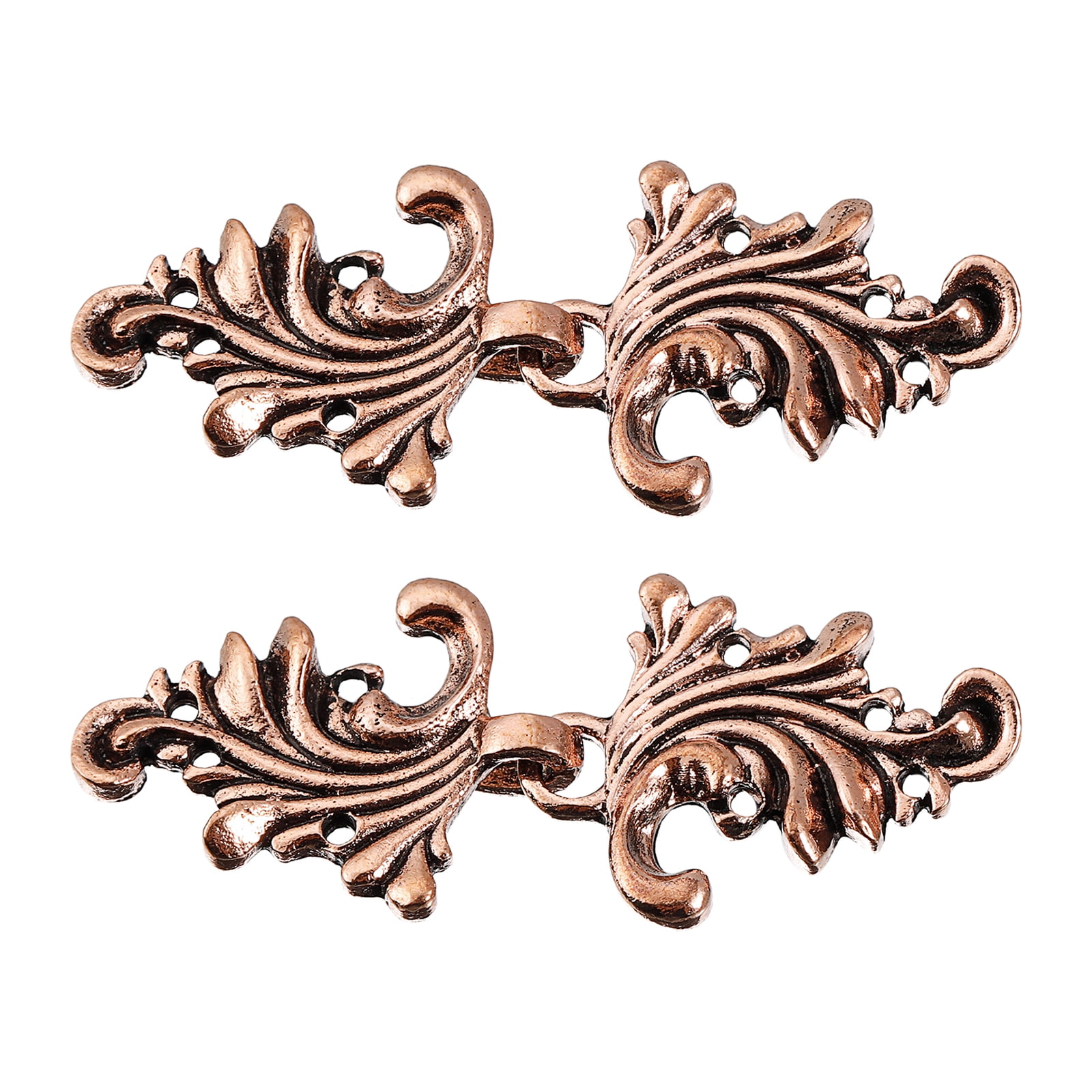 Cloak Clasp 2 Pairs Sew on Fasteners Hooks and Eyes Clasps(Copper ...