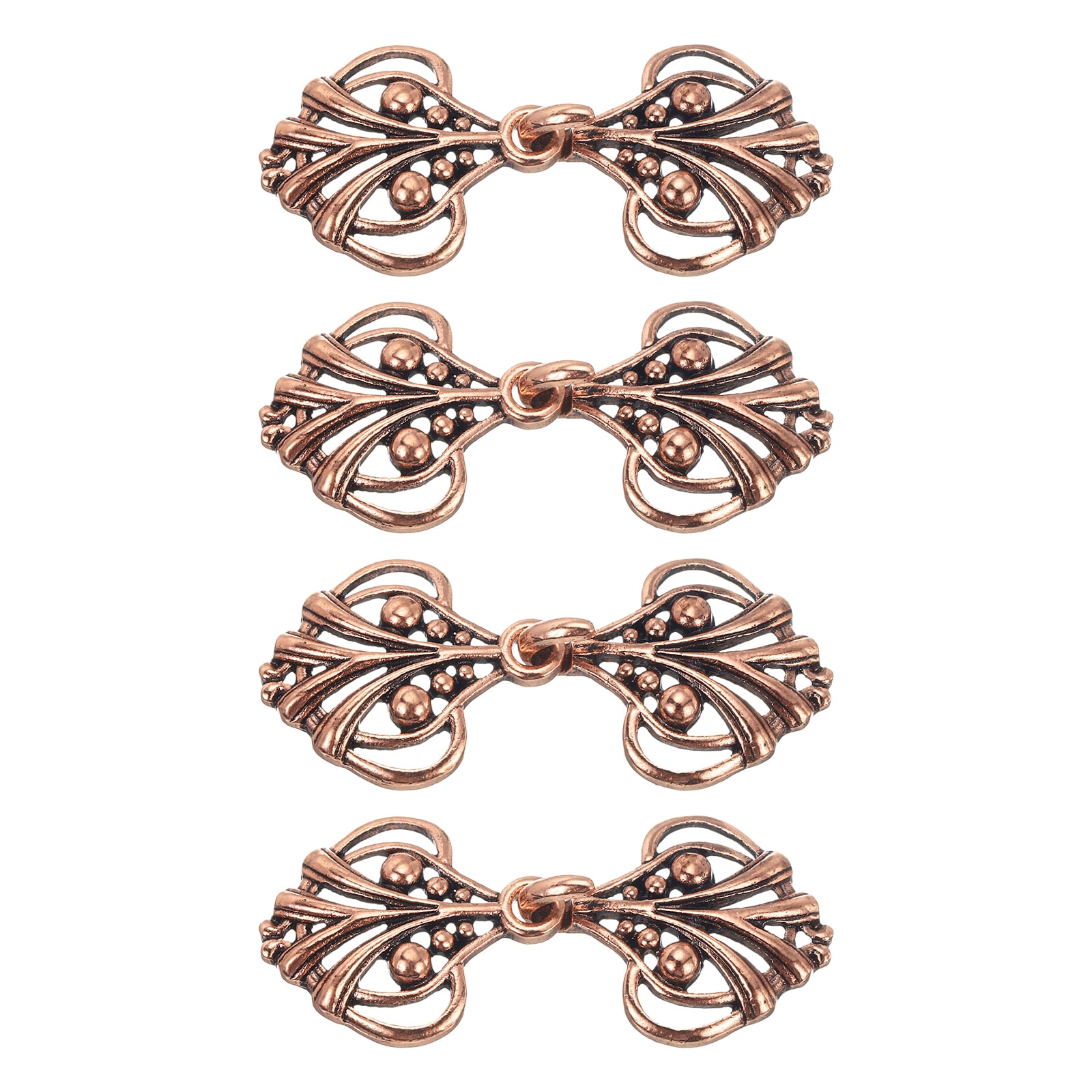 Cloak Clasp 4 Pairs Sew on Hooks and Eyes Vintage Cape Clasps Buckles ...