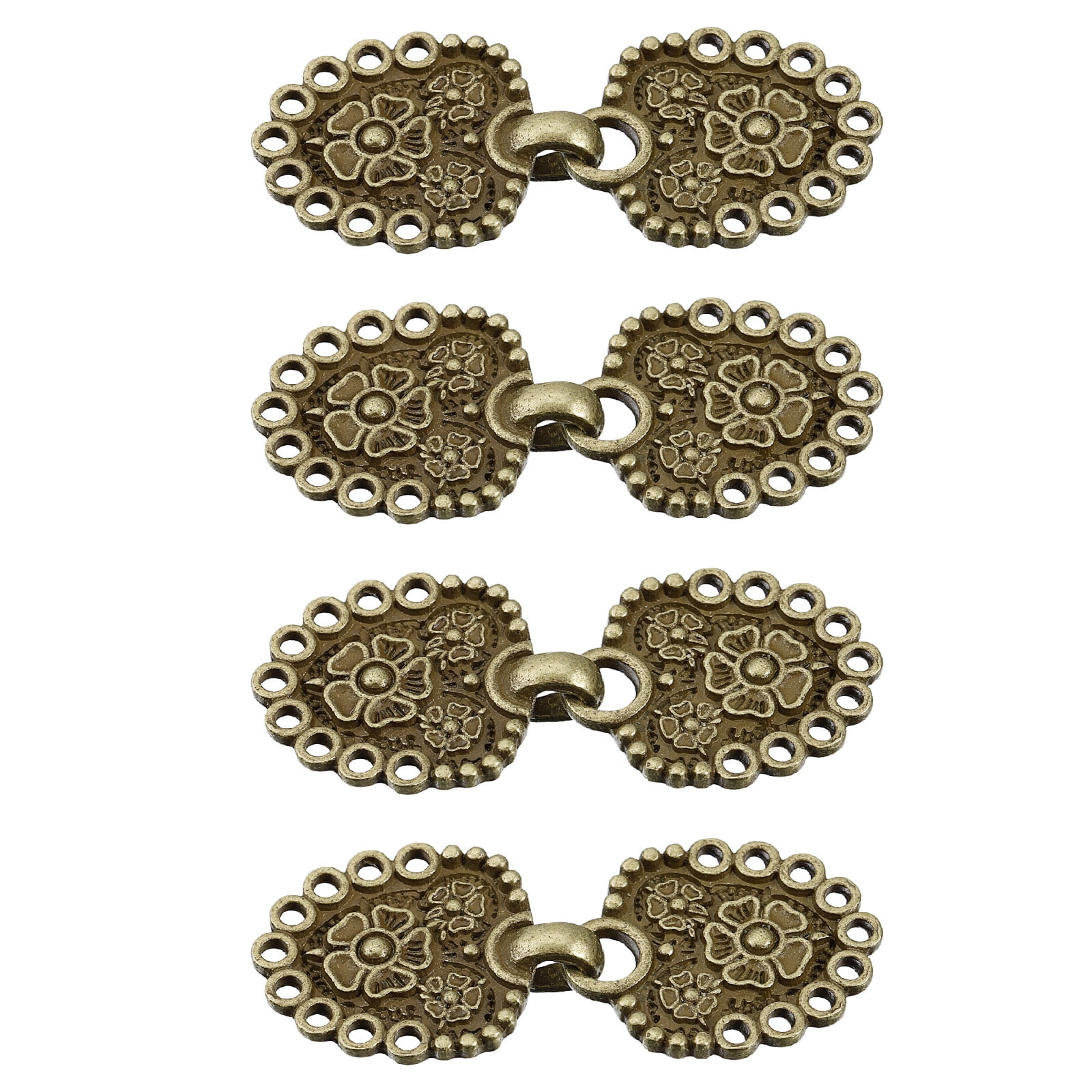 Cloak Clasp, 4 Pairs Sew on Hooks and Eyes Vintage Cape Clasps ...