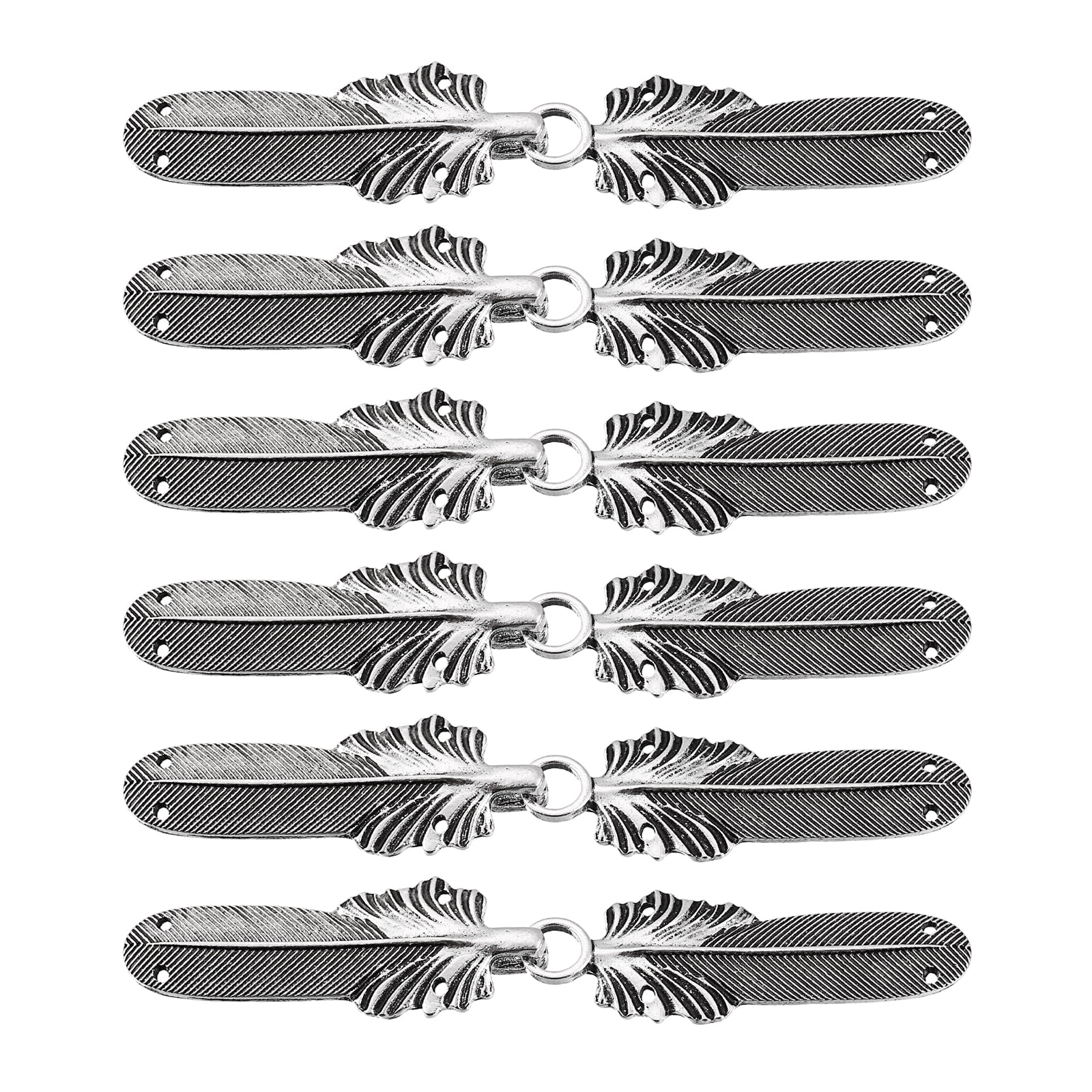 Cloak Clasp 6 Pairs Feather Vintage Cape Clasps Sew on Hooks and Eyes ...