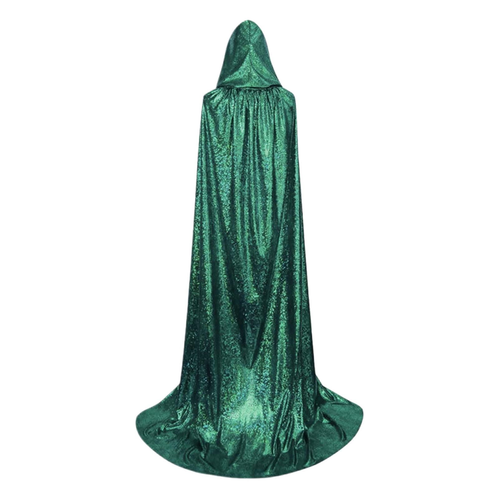 Cloak With Hood For Adults Shiny Cape For Parties And Themed Events Nepali Clothes Ladies Wraps ...