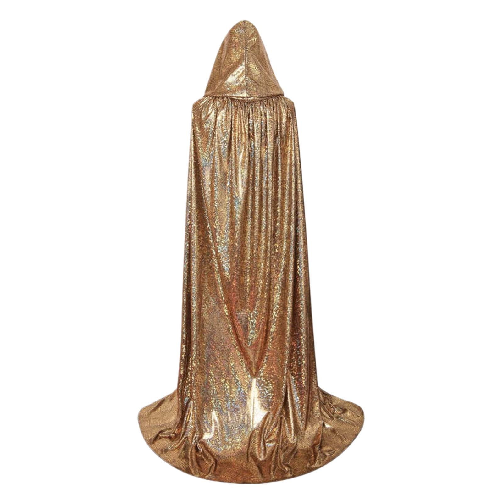 Cloak with Hood for Adults Shiny Cape for Parties and Themed Events for ...