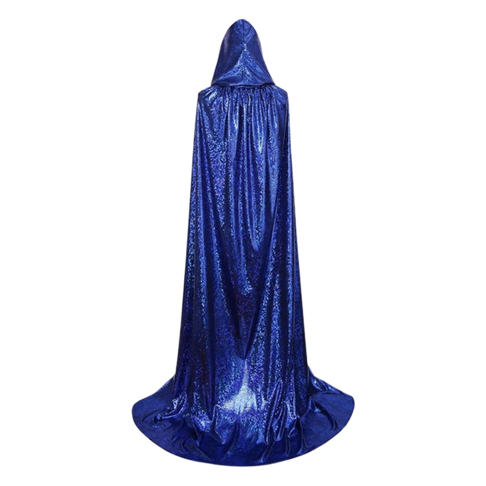 Cloak with Hood for Adults Shiny Cape for Parties and Themed Events for ...