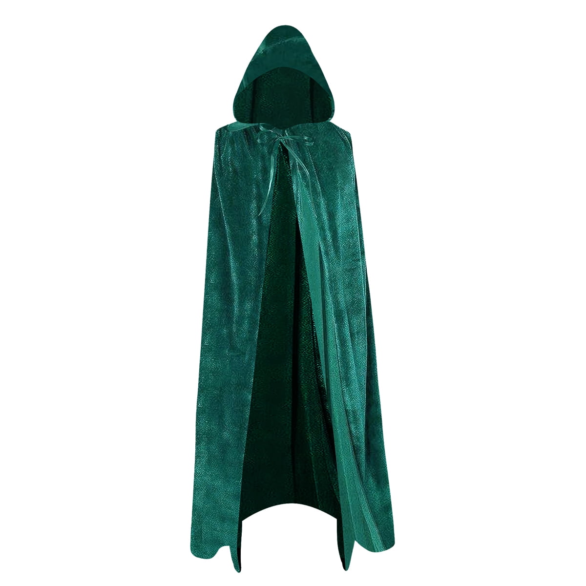 Cloak with Hood Halloween Costume Velvet Cape Witch Vampire Outfits ...