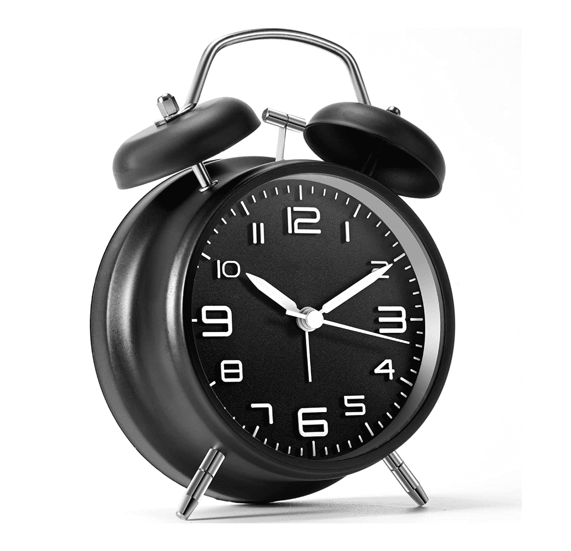 Clock 3 inches Alarm Clocks Analog Clock Loud Alarm Clock for Heavy ...