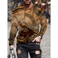 Clock 3D Digital Print Golden Watch Classic Men Tee - Walmart.com