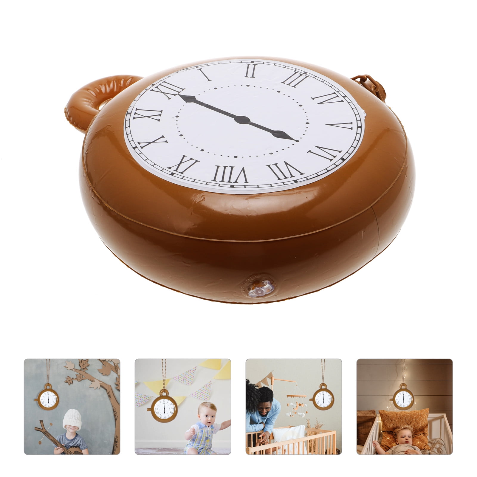 NUOLUX Inflatable Clock Balloon Pvc 1Pc 23.6x11x3.9in - Walmart.com