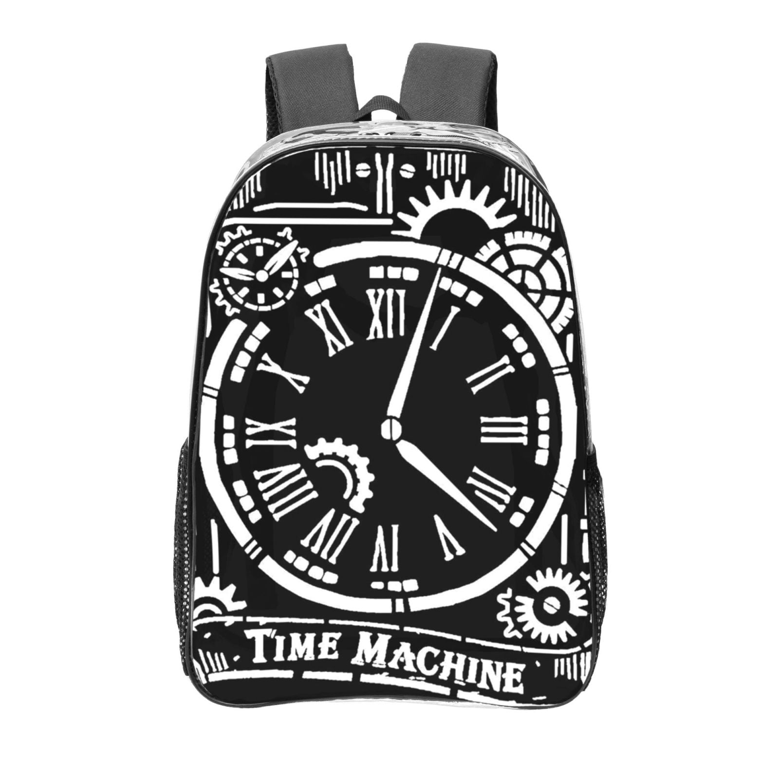 Clock Basics Transparent Backpack School See Through Plastic Backpacks ...