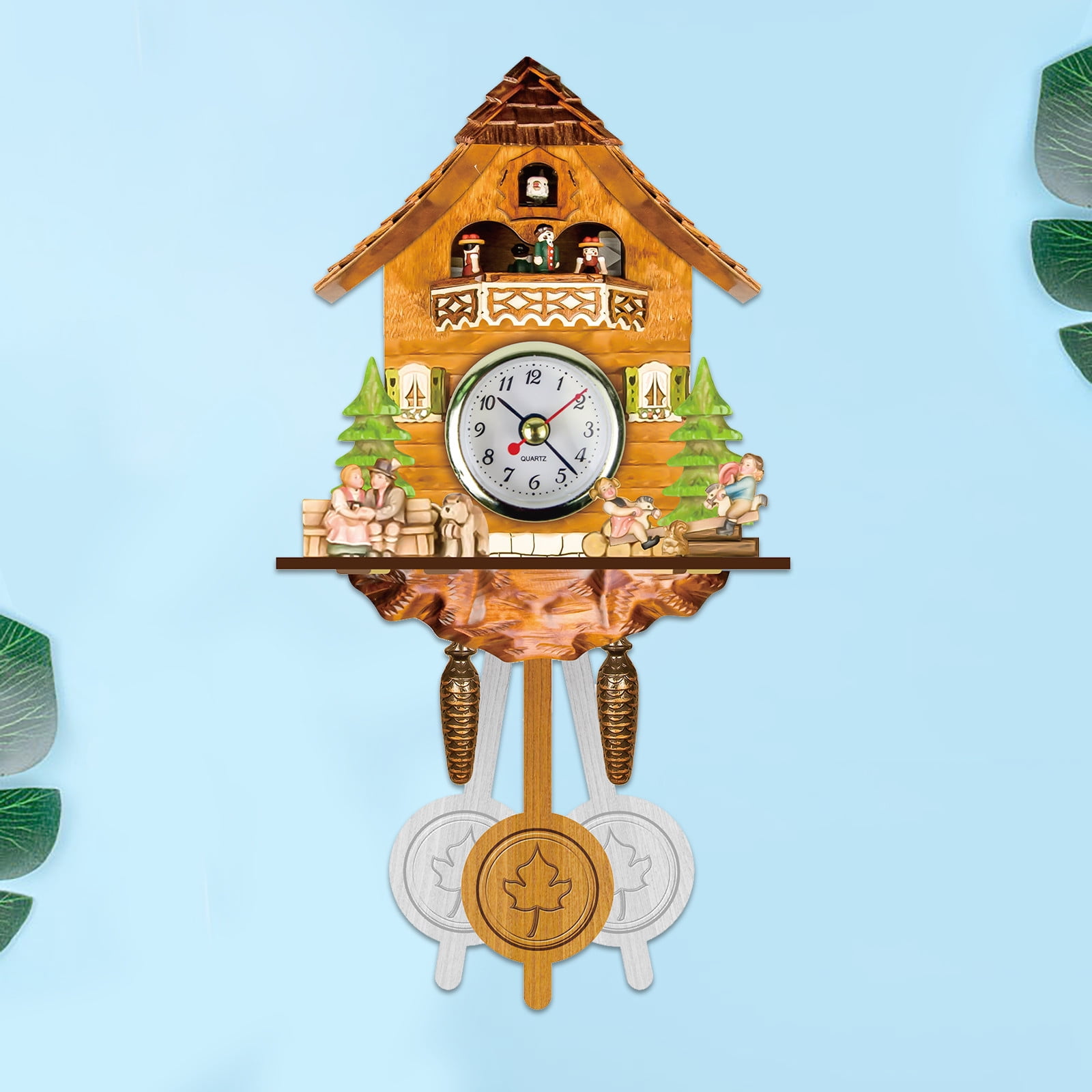 Clock Cuckoo Clock Wooden Clock Wall Clock Retro Living Room Chime ...