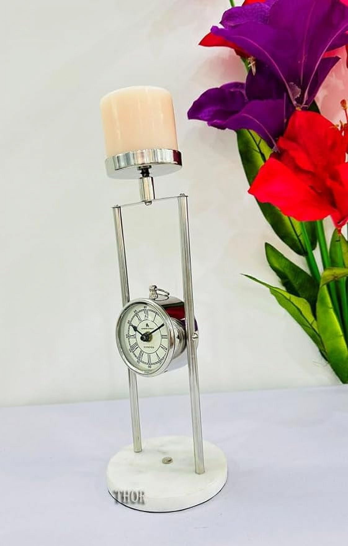 Clock Design Candle Holder Vintage Candle Holder for Elegant Home Decor ...