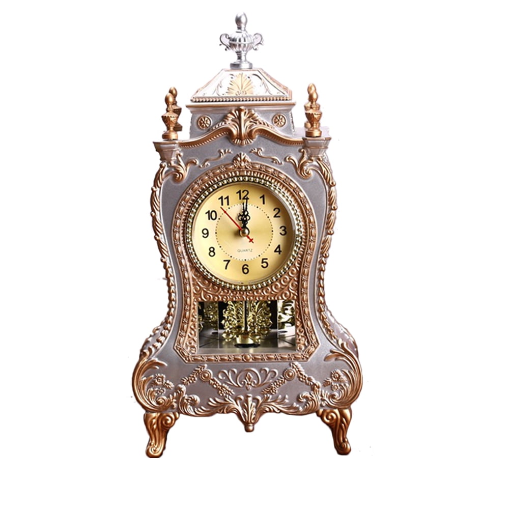 Clock Desk Clocks Vintage Table Retro European Decor Style Wall ...