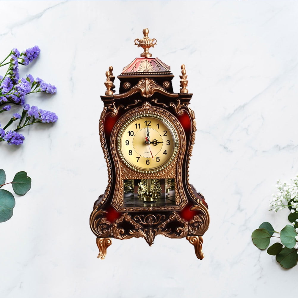 Clock Desk Table Decor Clocks Vintage Small Shelf Mantel Living Room ...