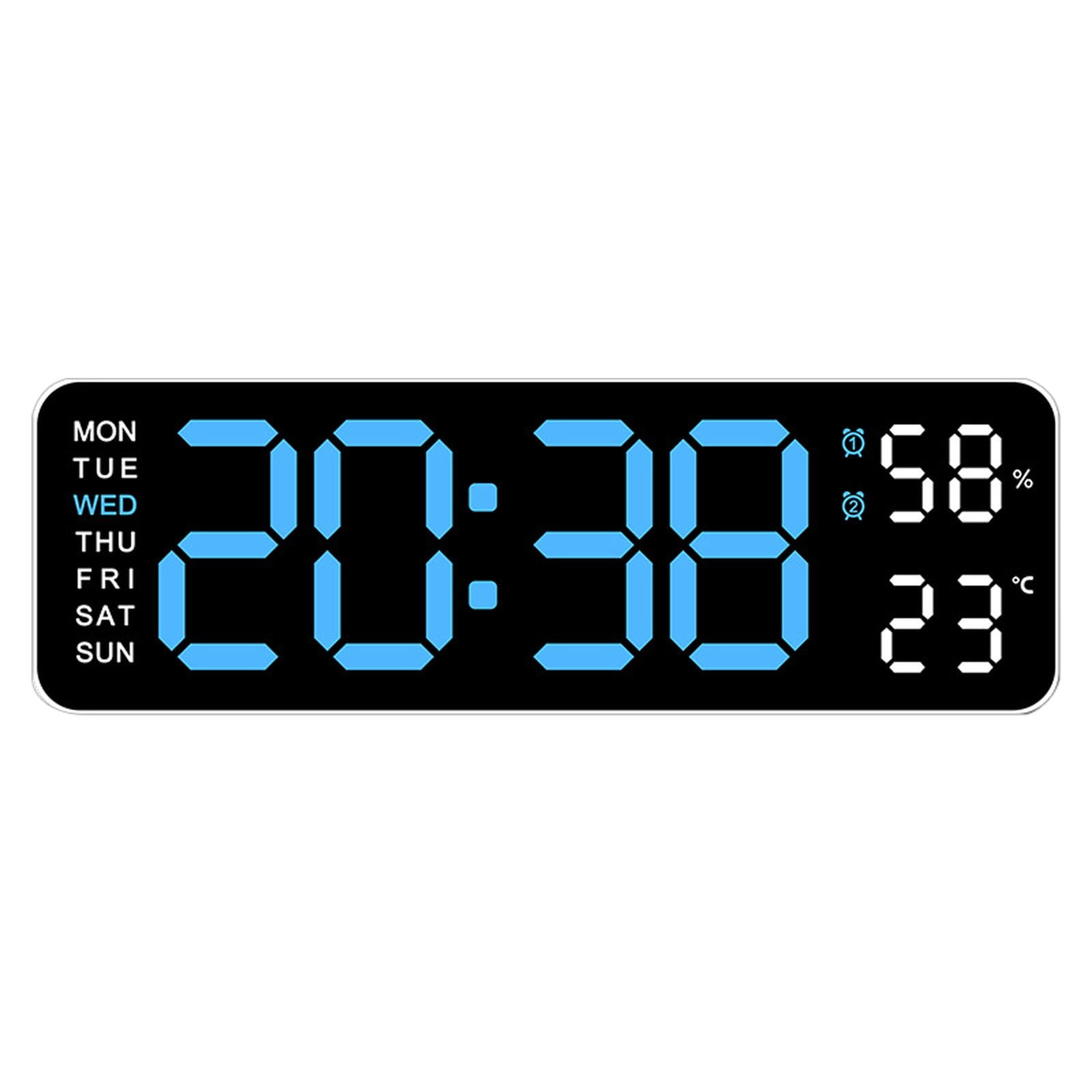 Clock Electronic Clock Simple And Multifunctional Rectangular Large ...