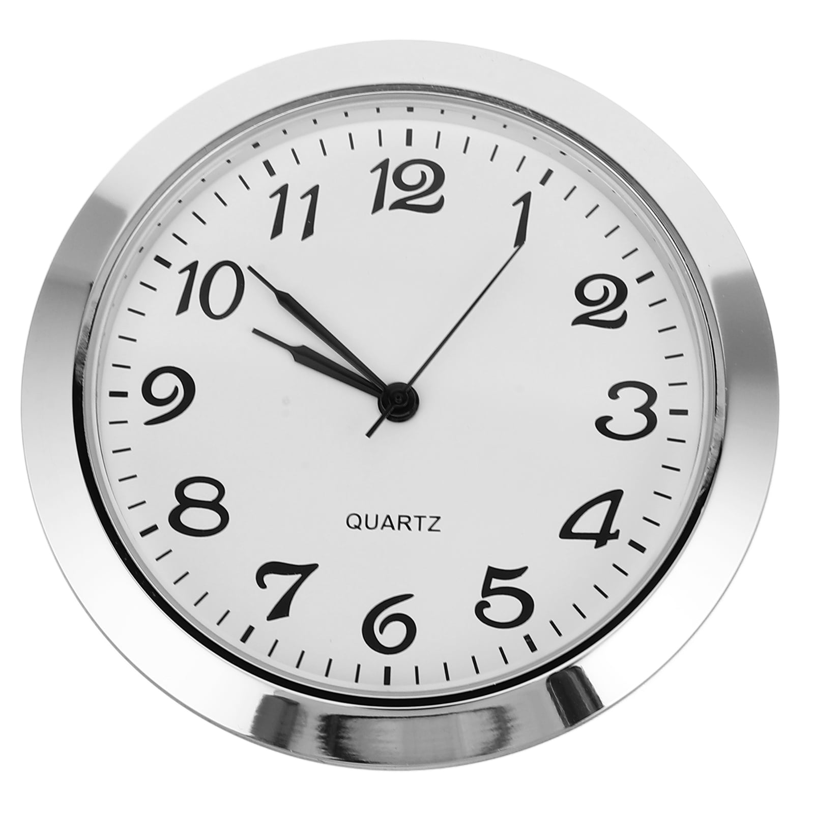 Rome Header Clock Insert for Crafts with Silver Metal Finish and ...