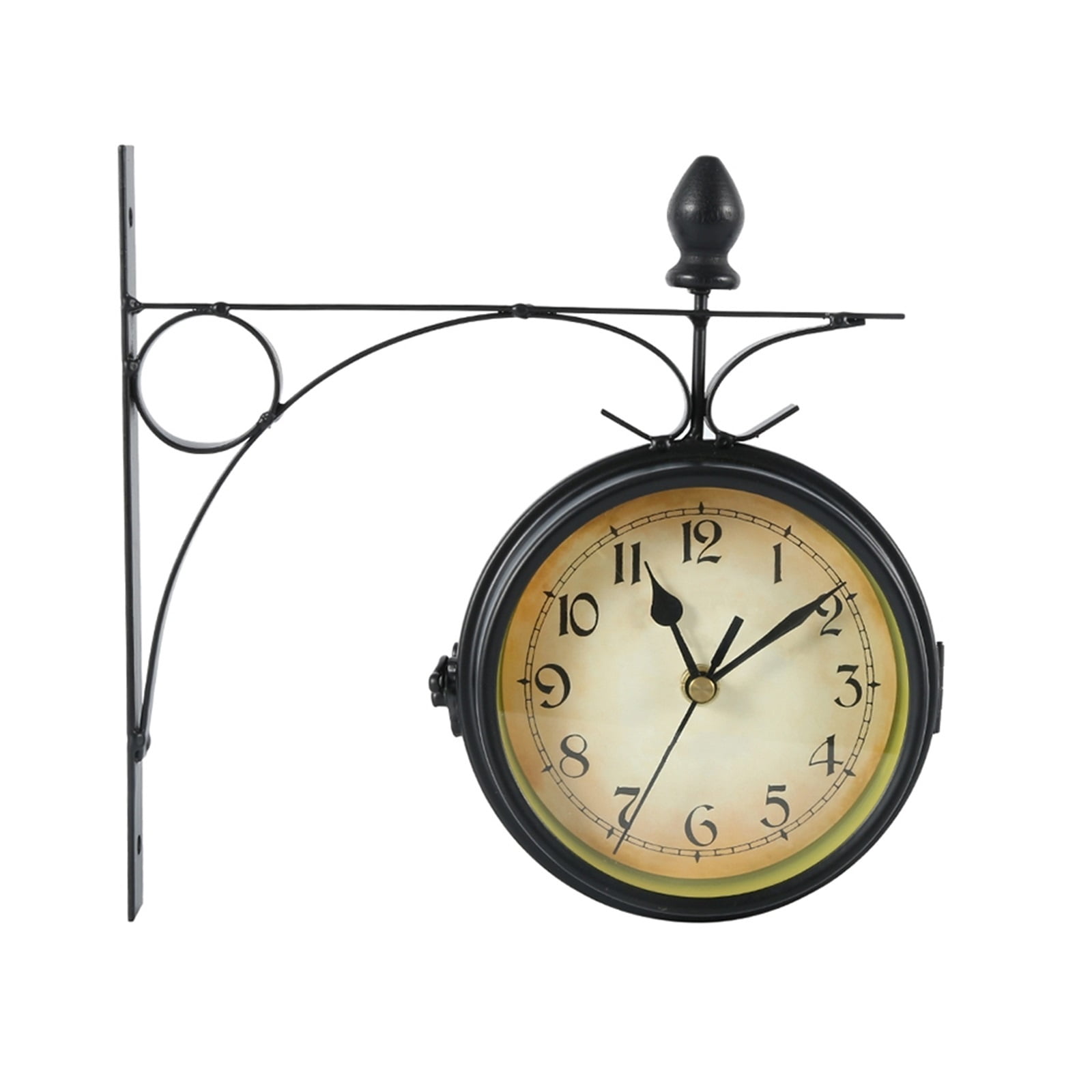 Clock Garden Central Station Clocks Double Sided Outside Bracket ...