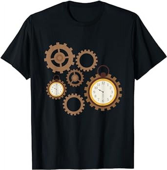 Clock Gear Time Timeless Traveller Time Travel Space Gift T-Shirt ...