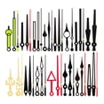 Clock Hands Different Clock Hands for 25-40cm Diameter Clock Panel ...