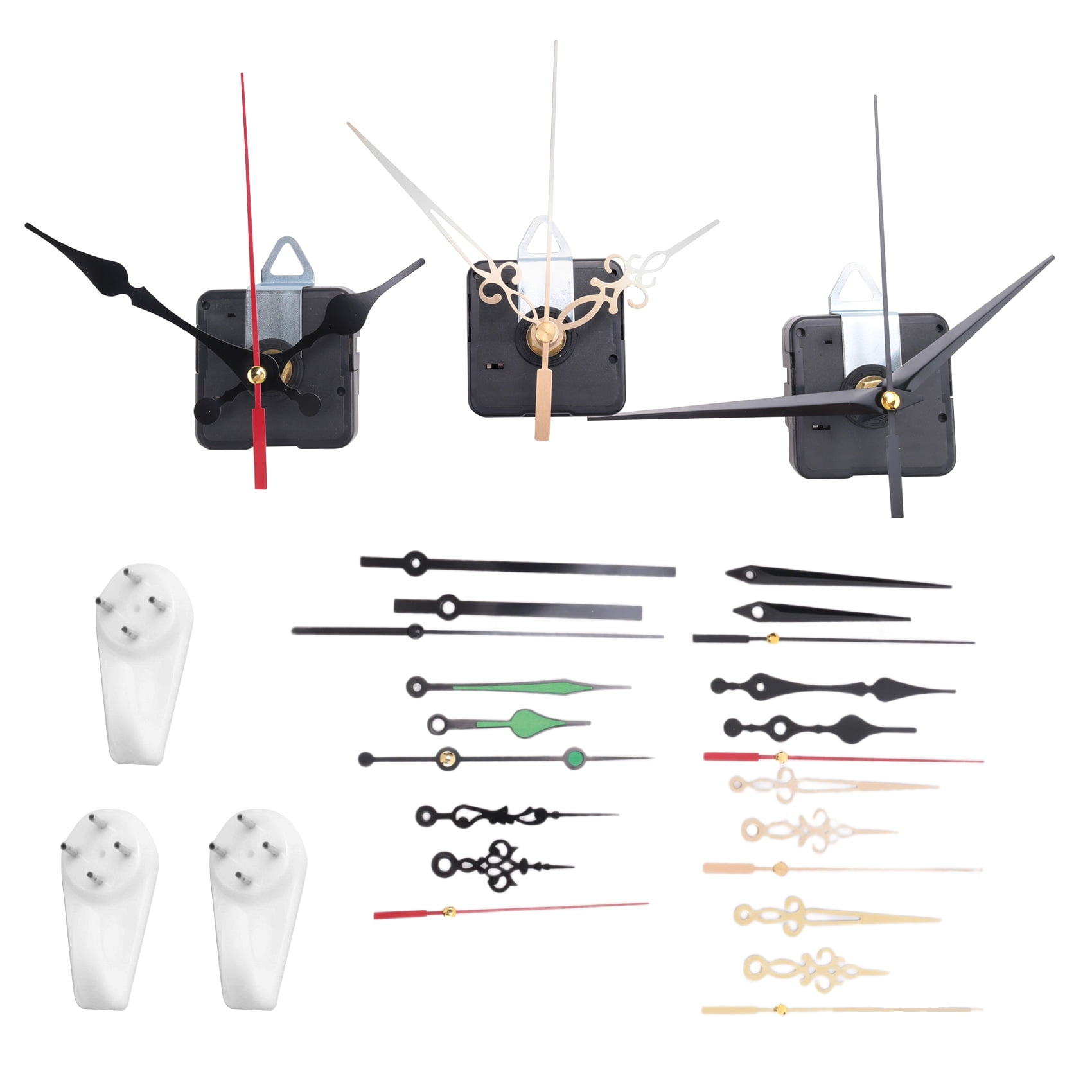 Clock Hands and Motor Kit Clock Mechanism Replacement with 7 Pairs of ...