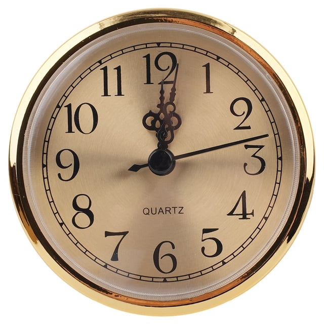 Clock Insert 3-1/2 Inch (90 mm) Round Quartz Clock Fit-up Movement ...