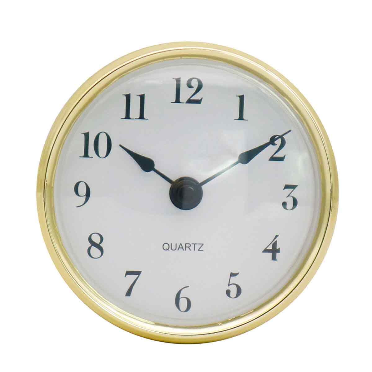 Clock Insert With Gold Trim, Quartz Movement 80Mm Diameter Arabic ...