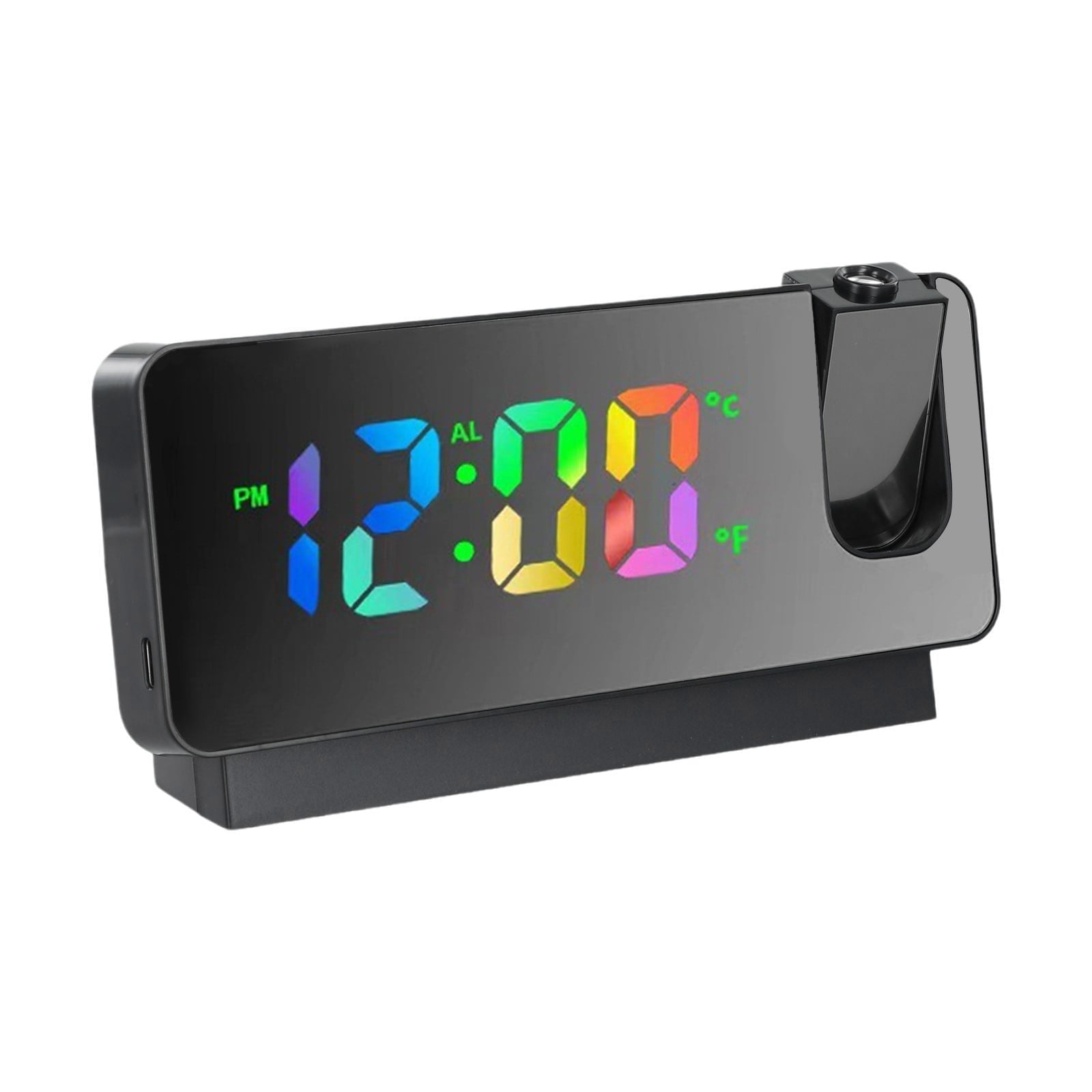 Clock LED Digital Projection Alarm Clock Electronic Ceiling Projector ...