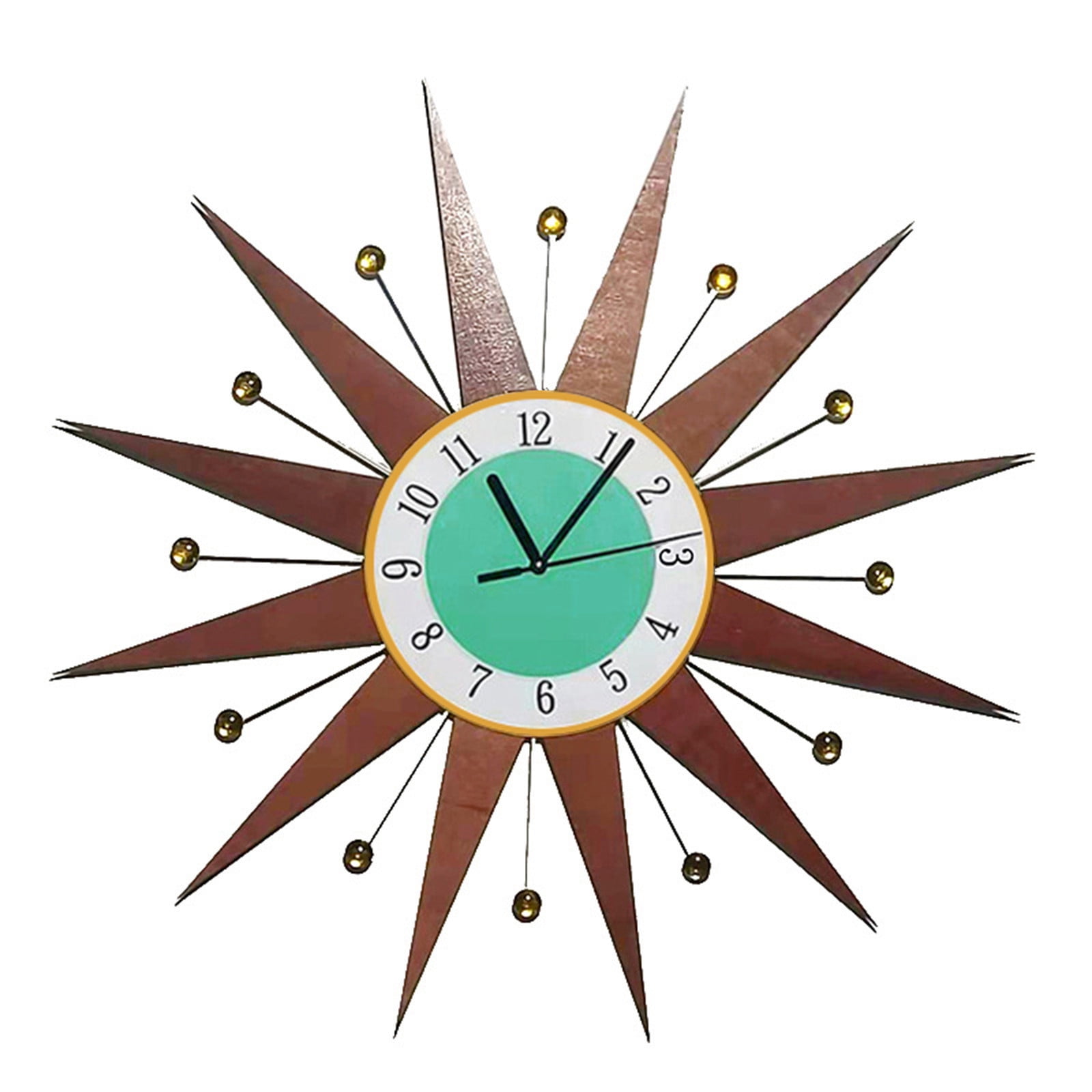 Clock Living Room Wall Clock Decoration Clock Retro Light Wall Clock ...