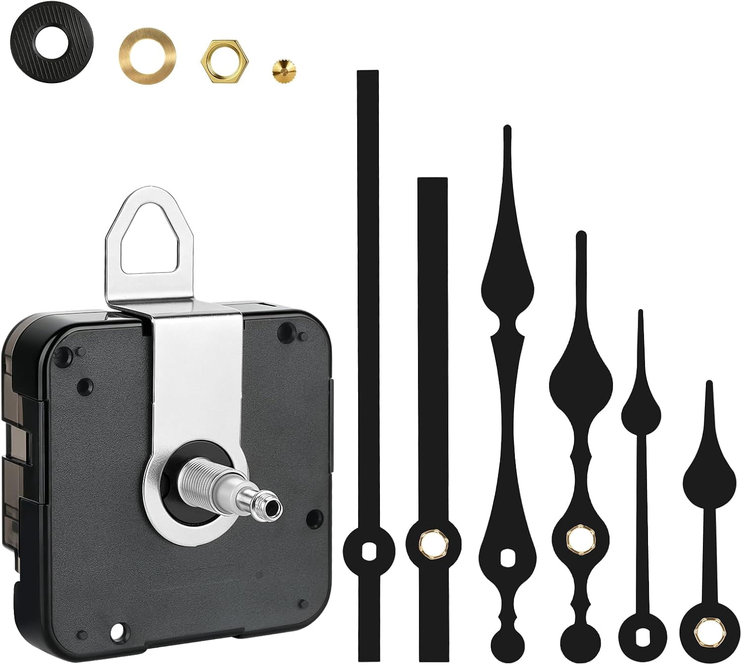 Clock Mechanism Kit, 12888 Wall Clock Movement Replacement,Battery ...