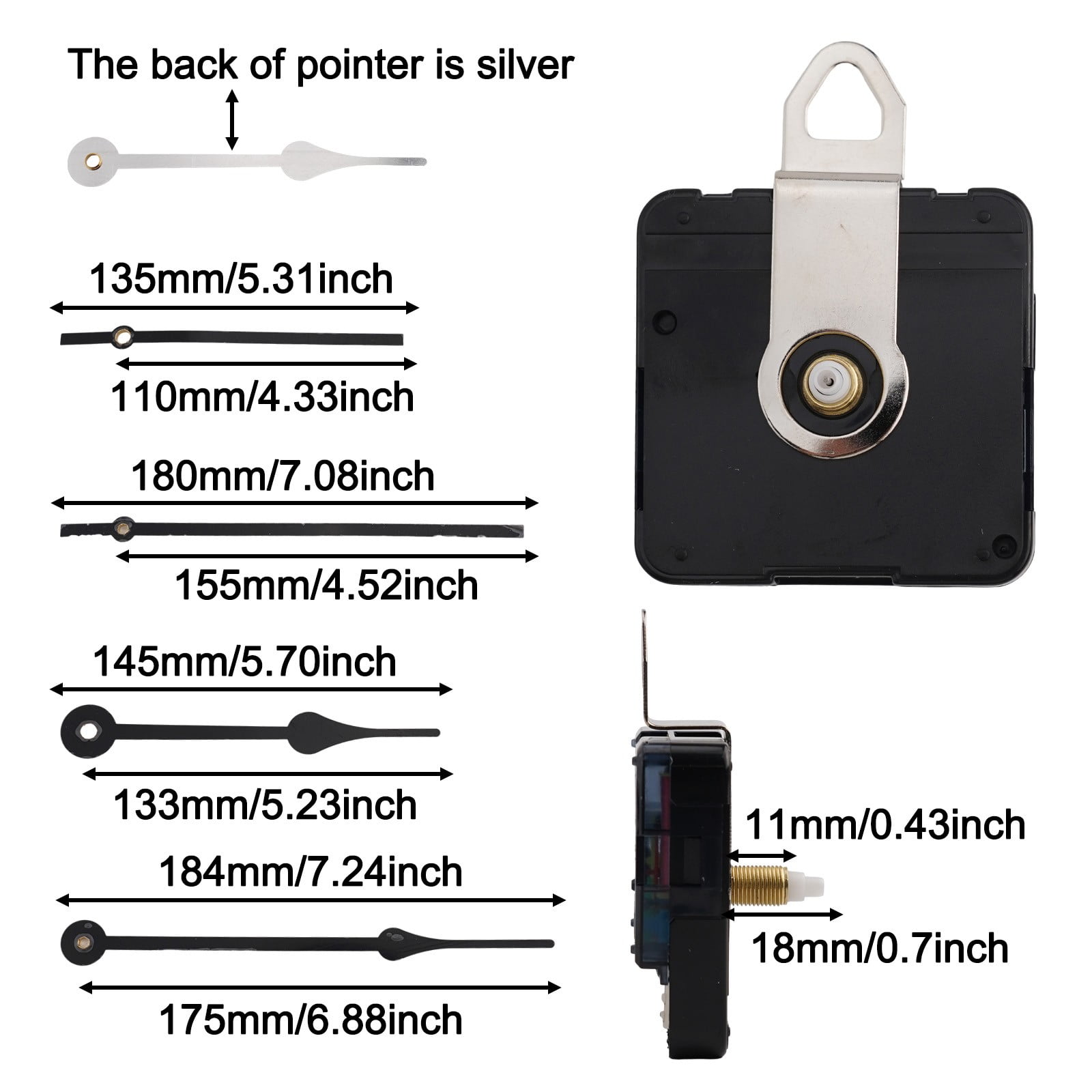 Clock Mechanism Motor Battery Operated Clock Mechanism Standard Ticking ...