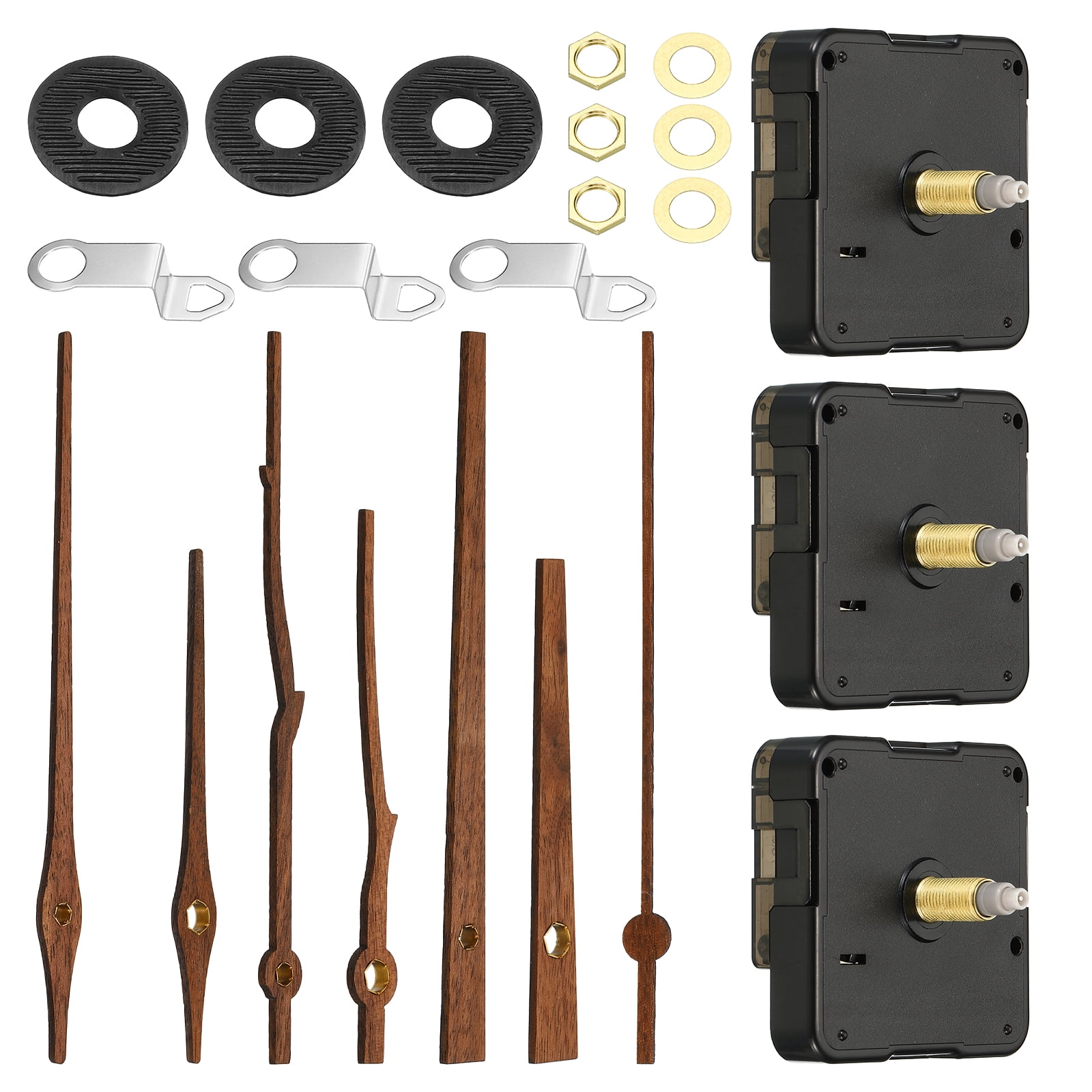 Clock Mechanism Replacement, 3 Set Quartz Clock Mechanism Battery ...
