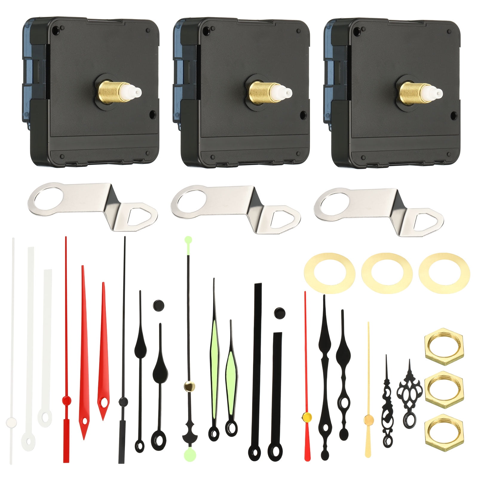 Clock Mechanism Replacement, 3Set Quartz Clock Mechanism Battery ...